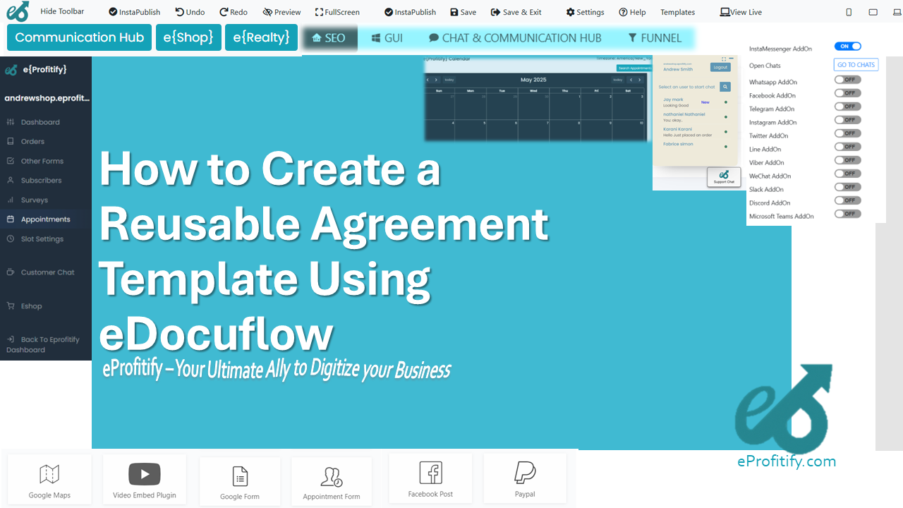 How to Create a Reusable Agreement Template Using eDocuflow
